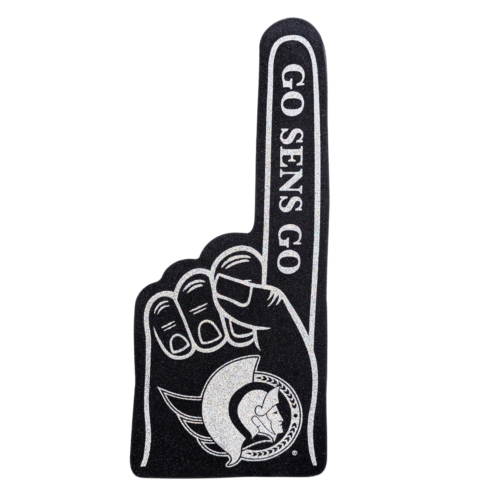 OTTAWA SENATORS BLACK FOAM FINGER – OttawaTeamShop.ca